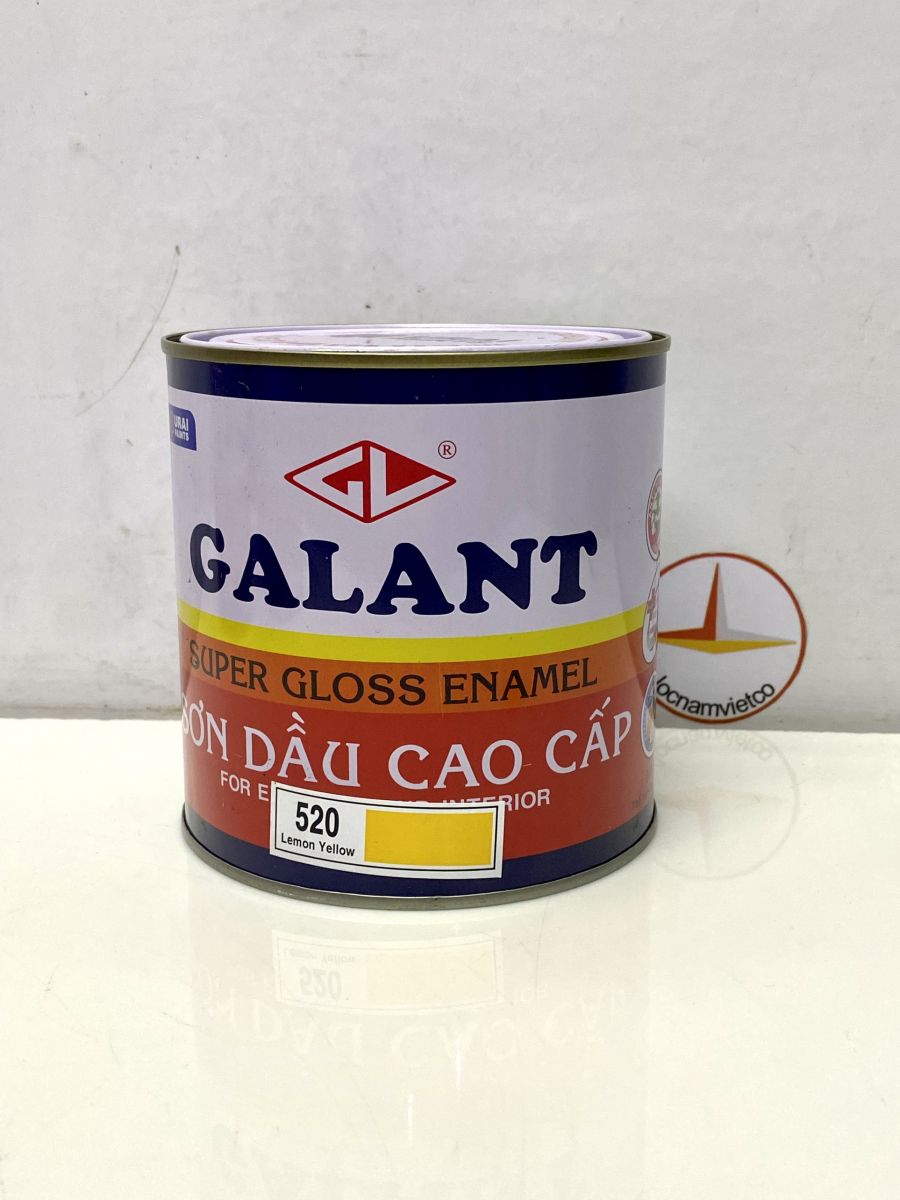Sơn dầu Galant màu 520 Lemon Yellow 0.8L